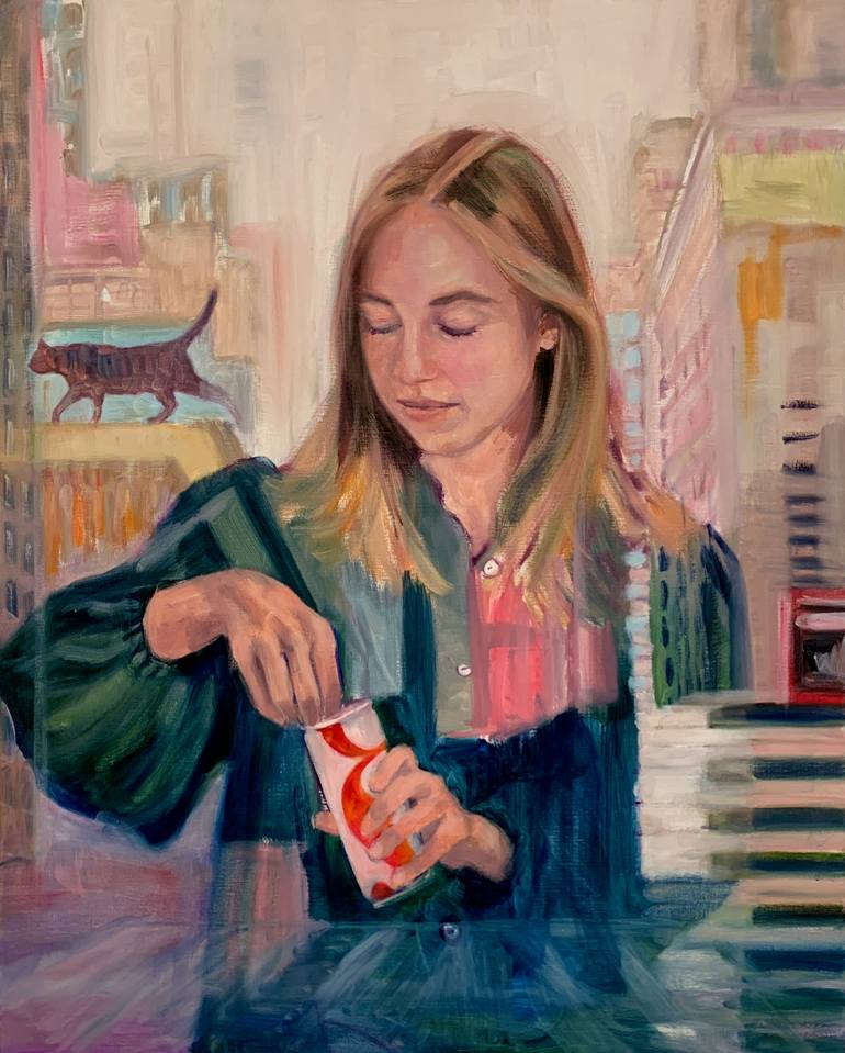 Alexandra Painting by Inge Dompas | Saatchi Art