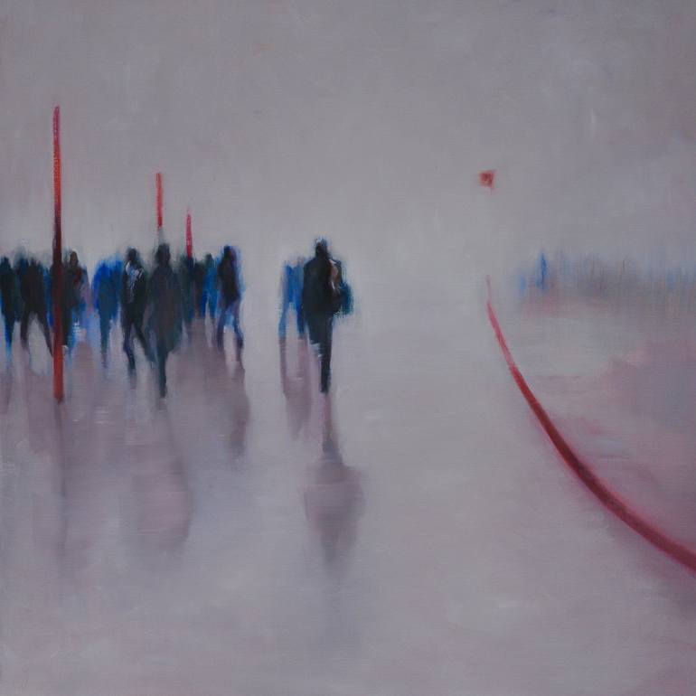 Keep to the side Painting by Inge Dompas | Saatchi Art