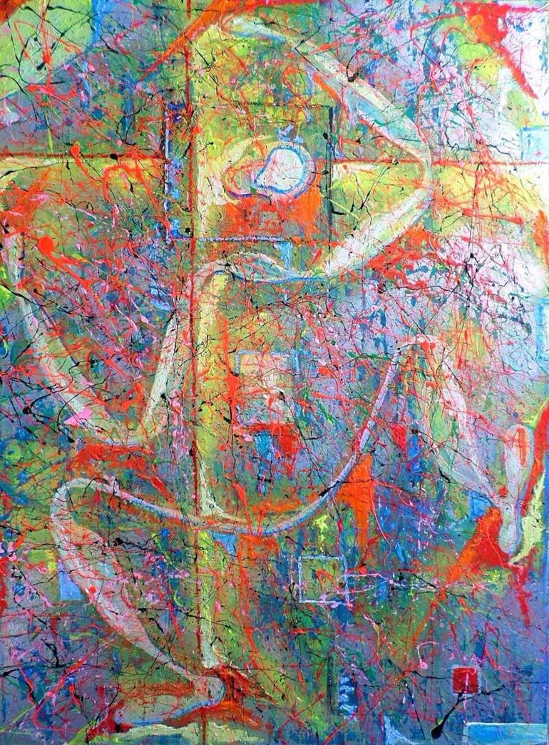 Contemporary dance Painting by Manolo Roman | Saatchi Art