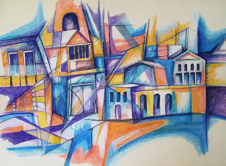 Sorrento Drawing by Elaine Vileria | Saatchi Art