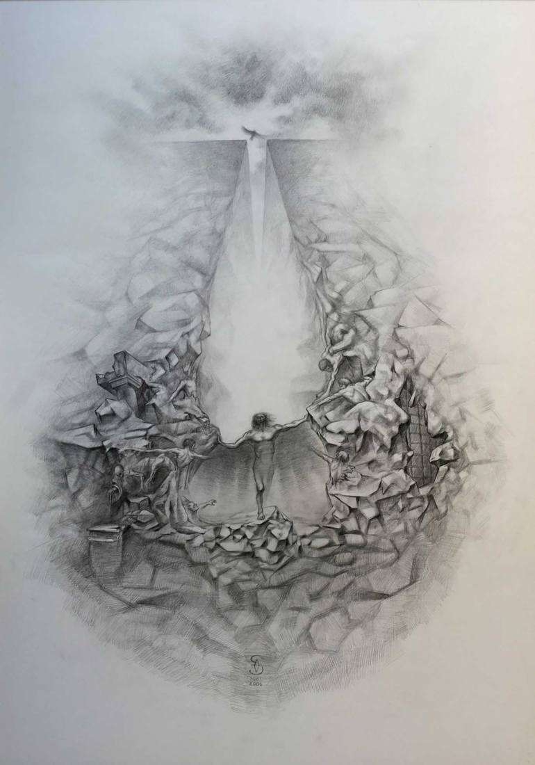 Icar Drawing by Oleksandr Serdiuk | Saatchi Art