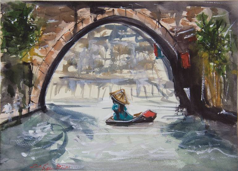 Fluid Tranquility Painting by David Eger | Saatchi Art