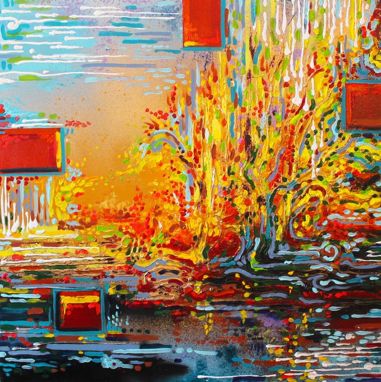 The Lake Painting by Sudi Farahmand | Saatchi Art