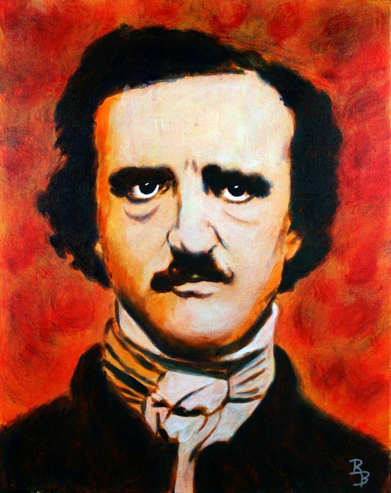 Edgar Allan Poe Painting by Bob Baker | Saatchi Art