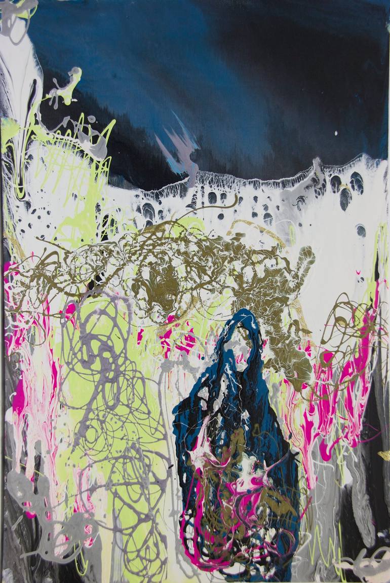 Shrouded Lady Painting by Caroline Vesey | Saatchi Art