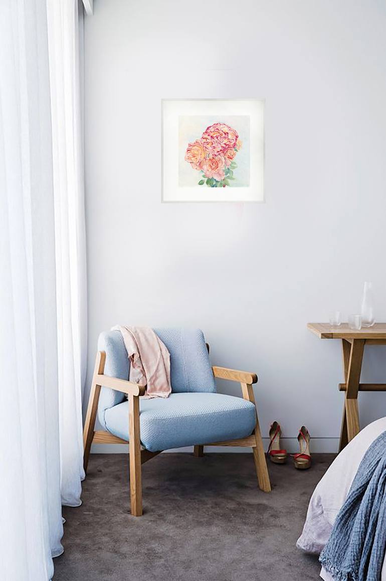 Roses Painting by Daria Galinski | Saatchi Art