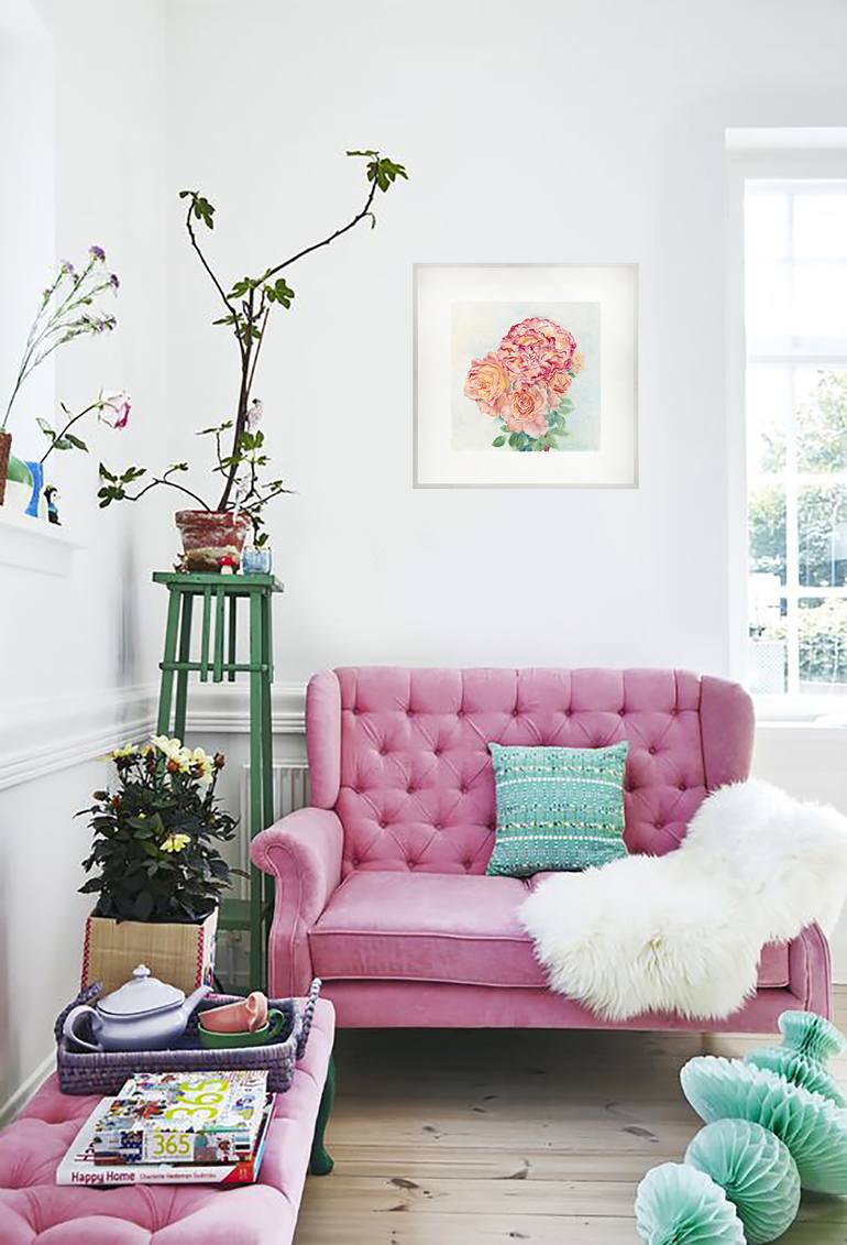 Roses Painting by Daria Galinski | Saatchi Art