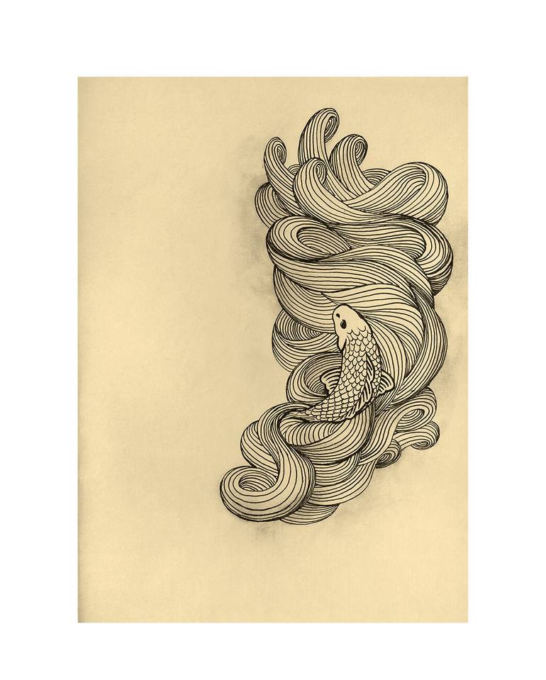 Divine Contortion - August 2014 no. 1 Drawing by Richard Ralya ...