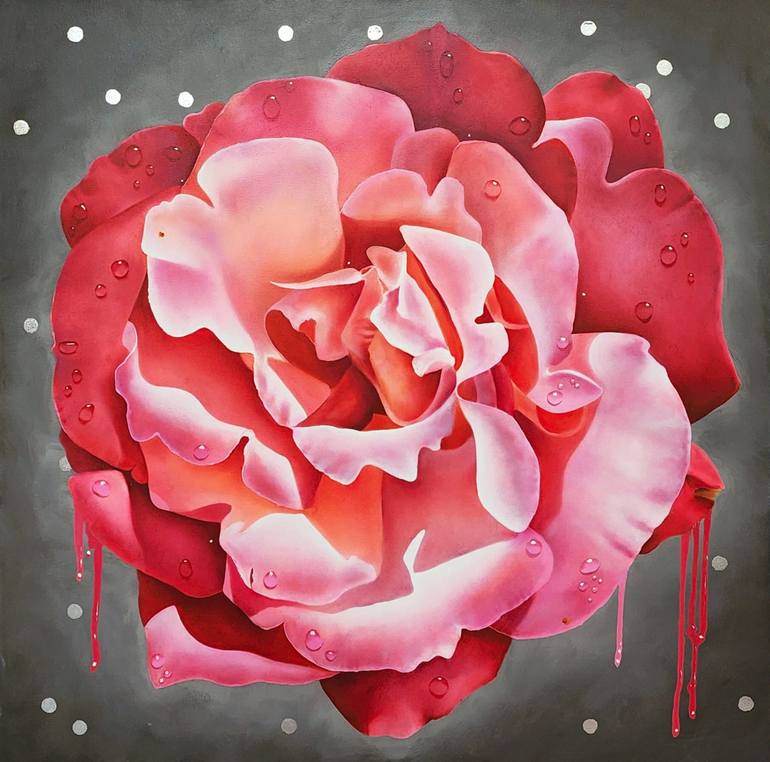 Rose Painting by Ora Sorensen | Saatchi Art
