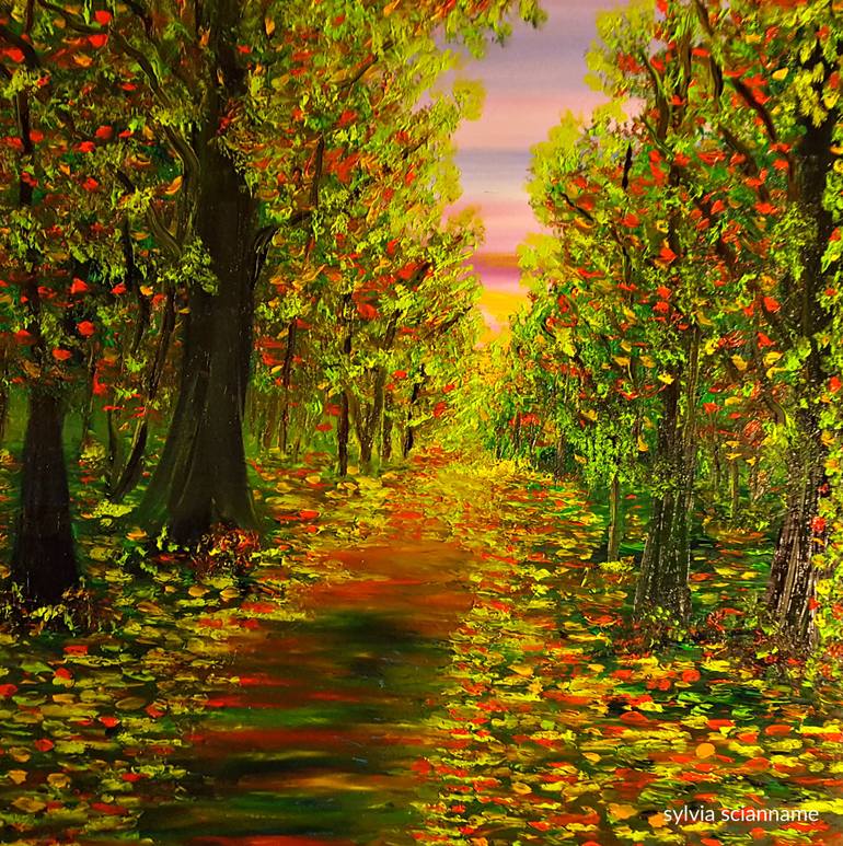 THE EDGE OF SEPTEMBER Painting by sylvia scianname | Saatchi Art