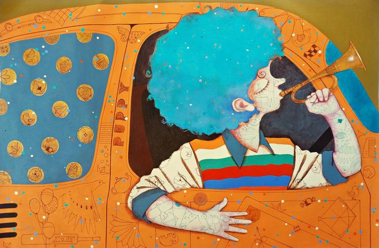 Memories of Childhood 38 Painting by Shiv Kumar Soni | Saatchi Art