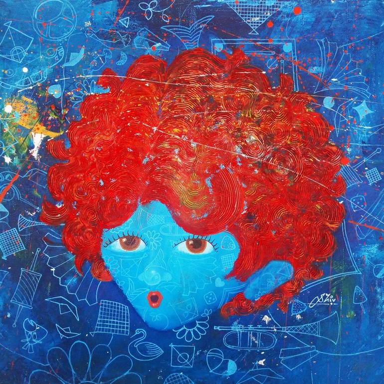 The Innocence ix Painting by shiv kumar soni | Saatchi Art