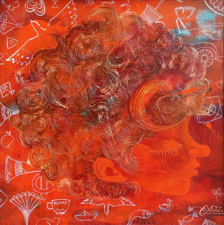 The Innocence vii Painting by shiv kumar soni | Saatchi Art