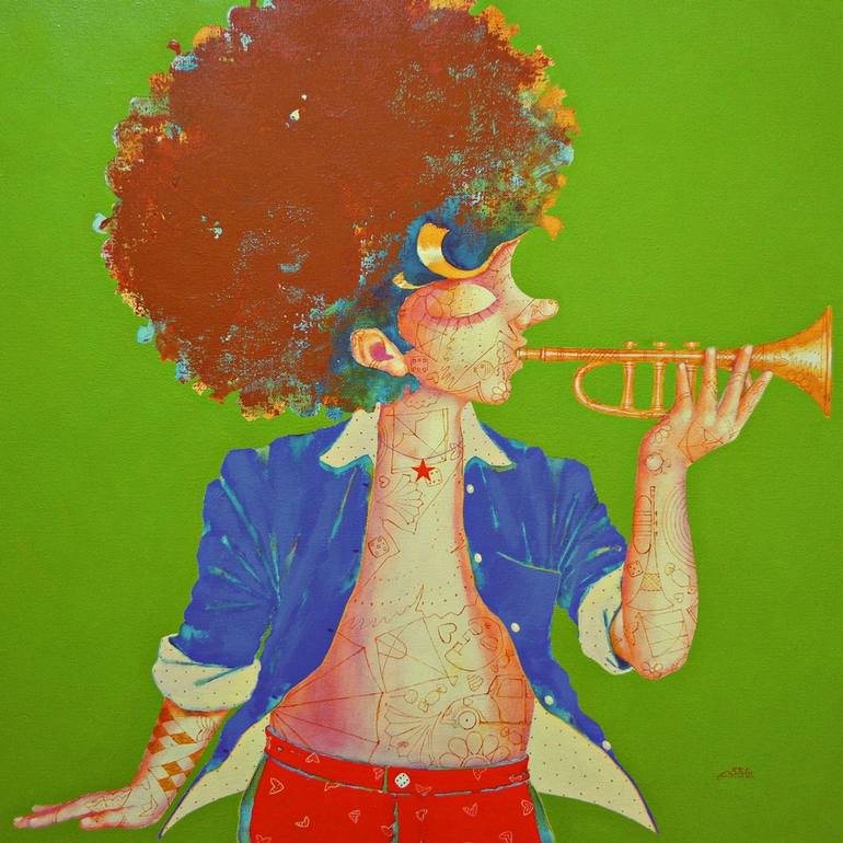 Childhood Passion ix Painting by shiv kumar soni | Saatchi Art