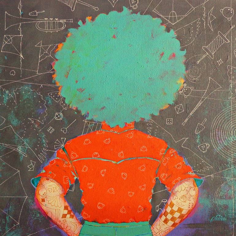 Memories of the childhood 19 Painting by shiv kumar soni | Saatchi Art