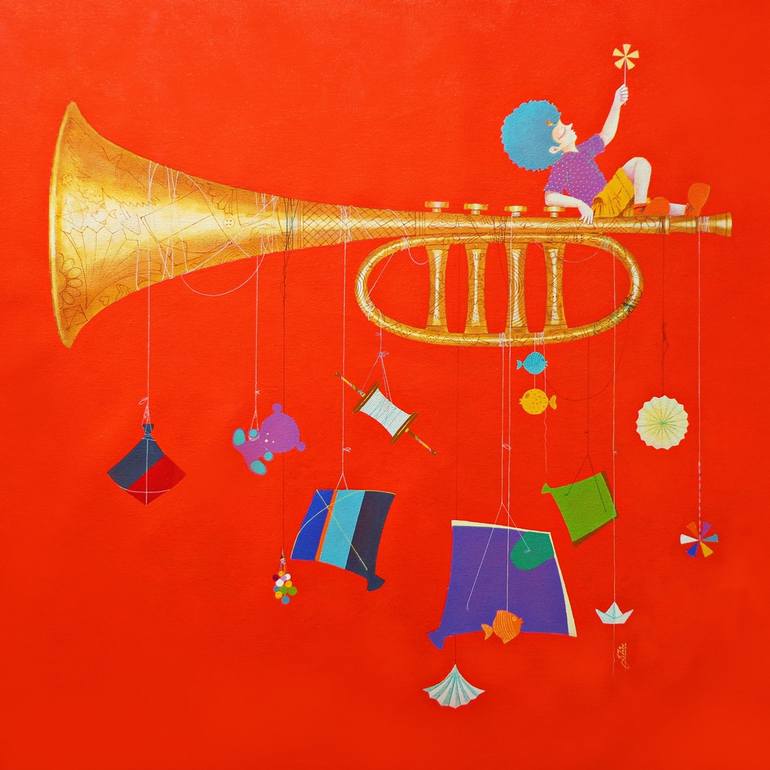 Childhood Treasure 5 Painting by shiv kumar soni | Saatchi Art