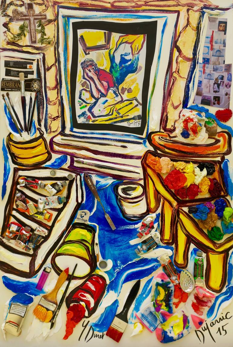 L'envers du décor Painting by Isabelle Duret Dujarric | Saatchi Art
