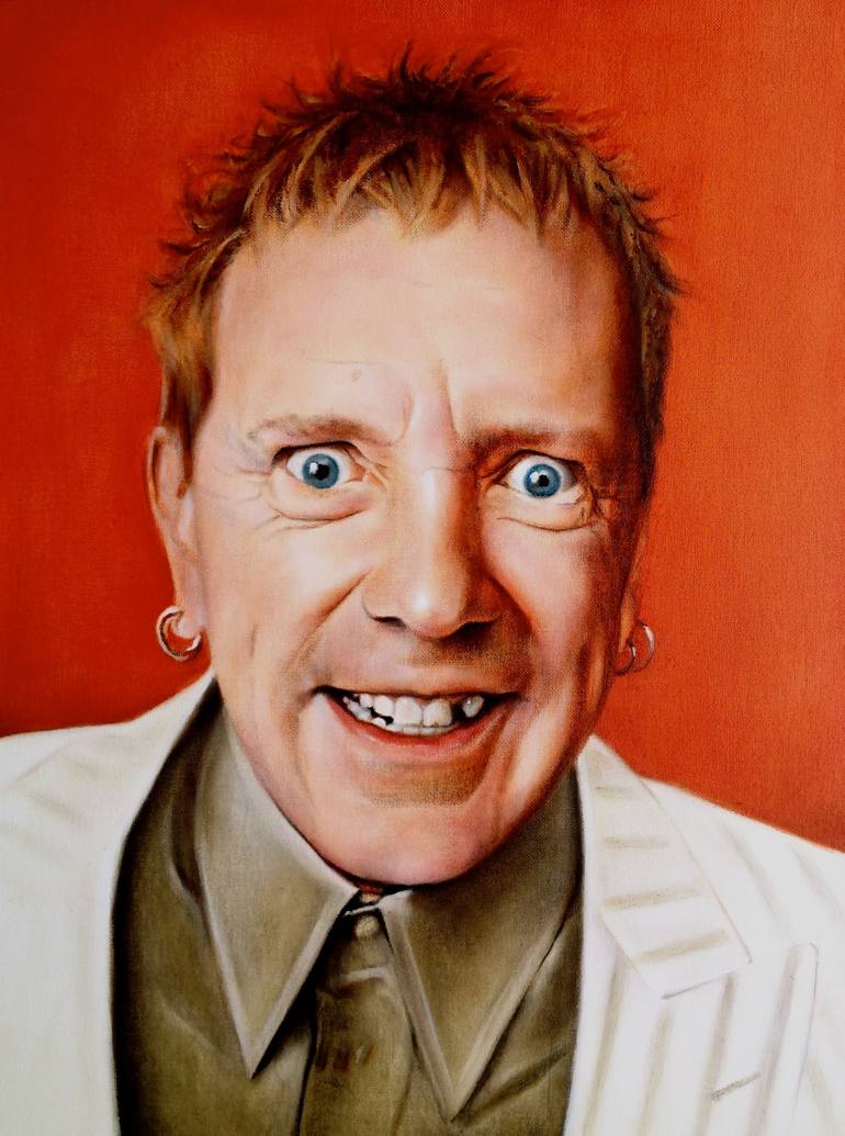 Johnny Rotten Painting by Leigh Hammett | Saatchi Art