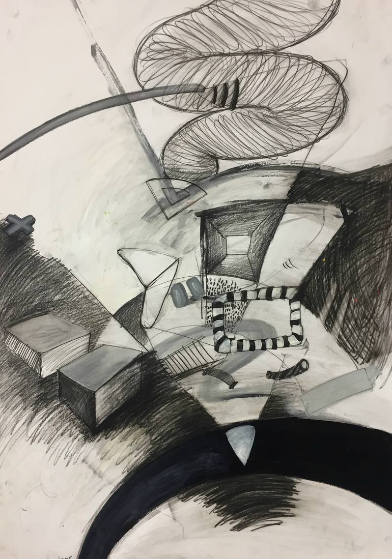 Madness Machine II Drawing by José Carlos Velayarse | Saatchi Art