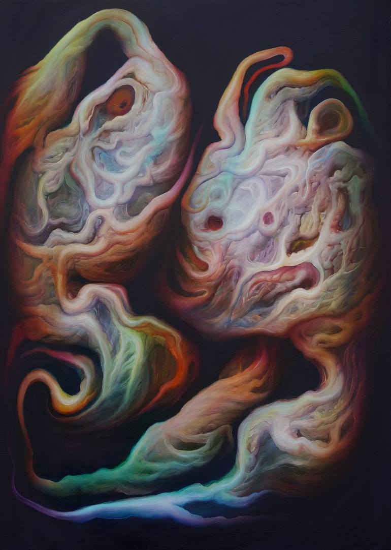 A Sophisticated Argument 2022 Painting by edgar balogh | Saatchi Art