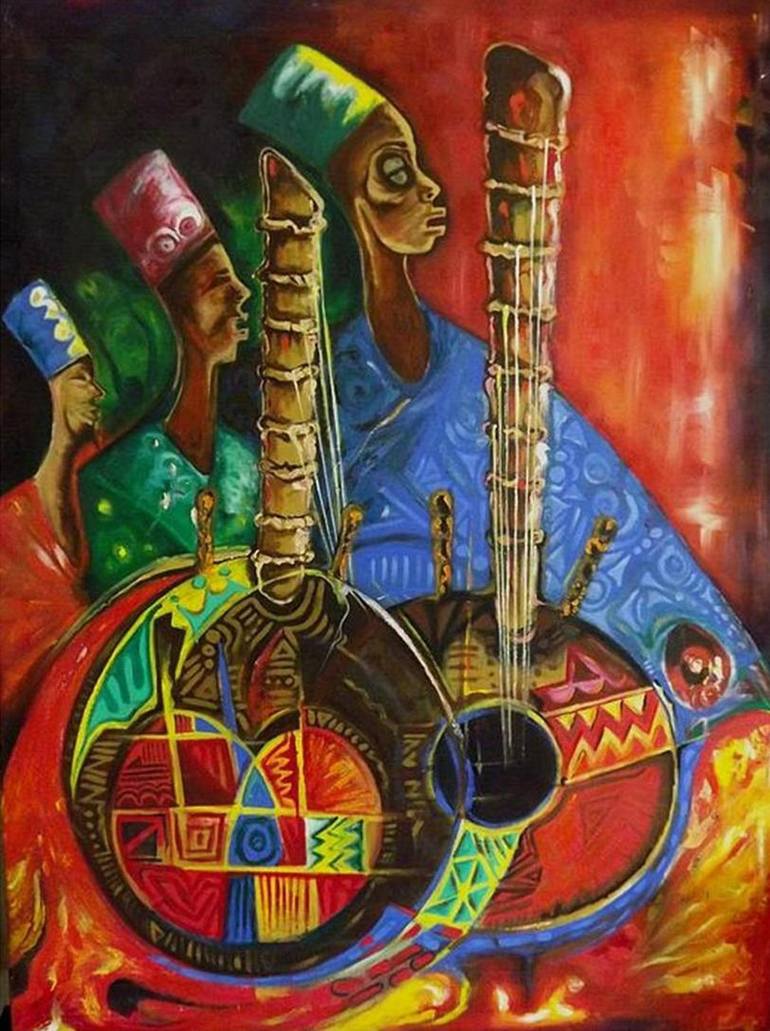 Kora Beauty Painting by OLUMIDE EGUNLAE | Saatchi Art