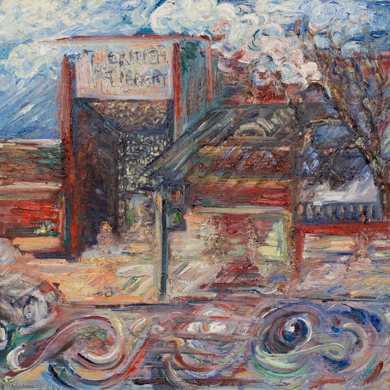 British Library Painting by Nancy S Shippen | Saatchi Art