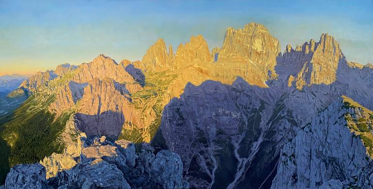 Illumination of the Dawn in the Brenta Dolomites Painting by Alexander ...