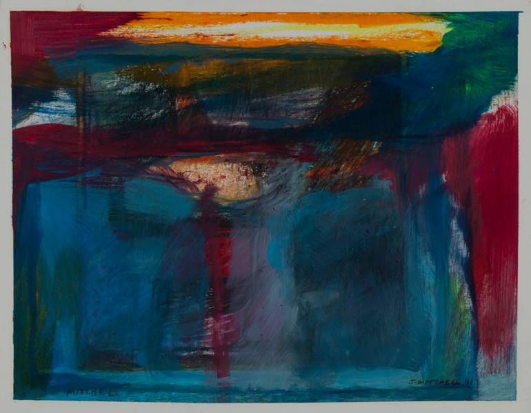 Blue Descent Painting by Jessica Mitchell | Saatchi Art