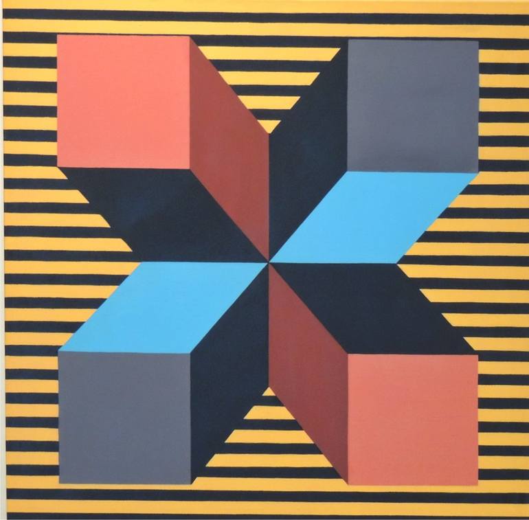 Profane Geometry Serie / Number 5 Painting by Andréz Martinez | Saatchi Art