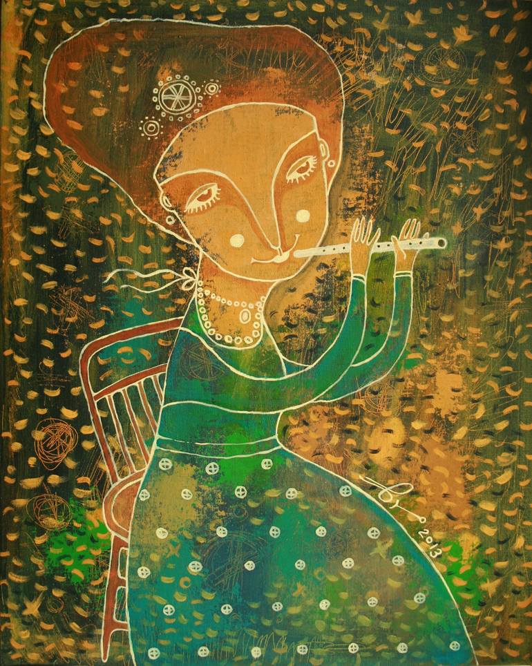 Evening Concert Painting by Yulia Vutyanova | Saatchi Art