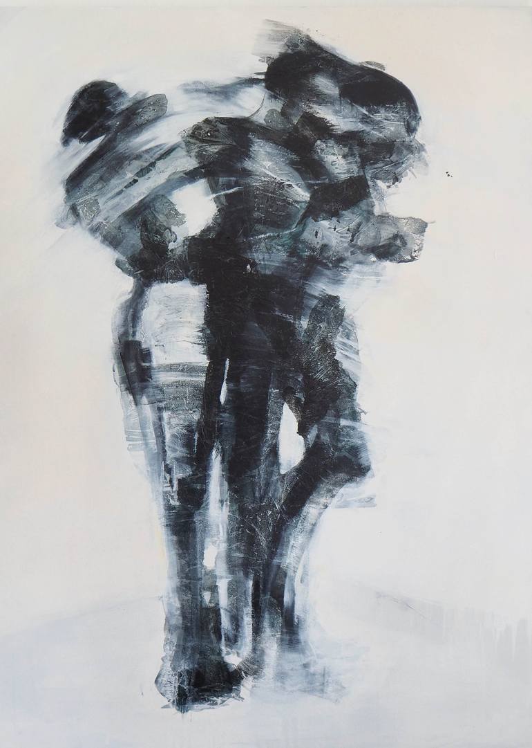 Untitled 5 (Cleavage) Painting by Cynthia Gregorová | Saatchi Art