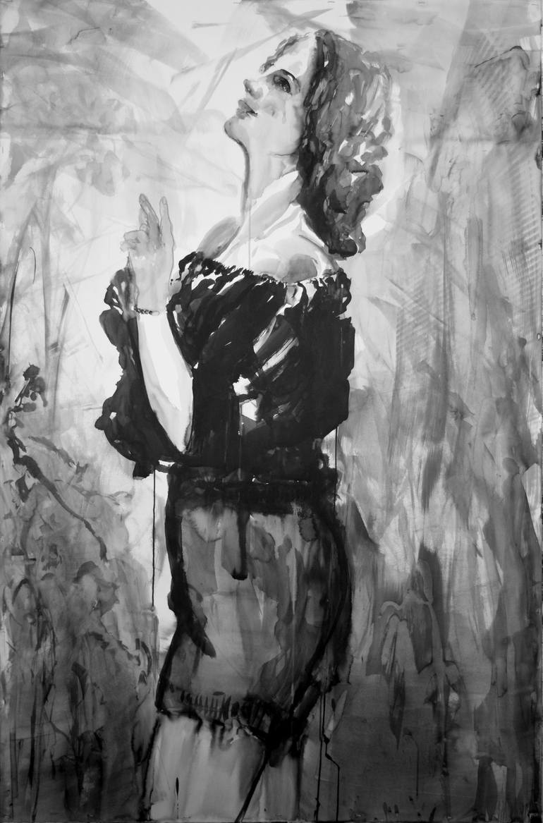 Face Floating Soul Madonna series - Pleureuse Anastasiya Painting by ...