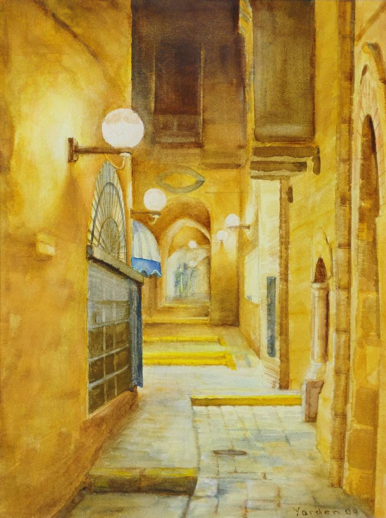 Old Jaffa Painting by Yordan Enchev | Saatchi Art