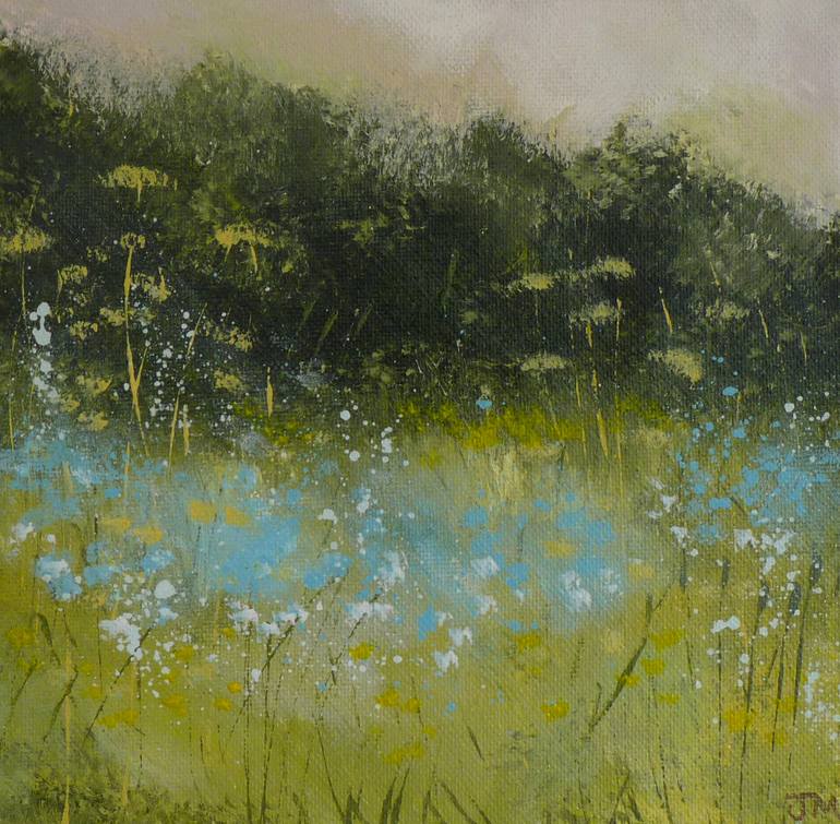suffolk hedgerow (sold) Painting by Joanne Mwayi | Saatchi Art