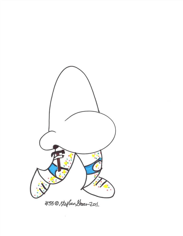 Running Nose #33 Drawing by Stephen Green | Saatchi Art