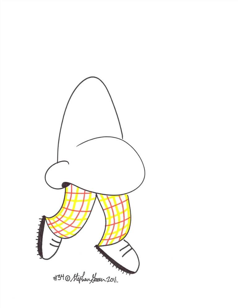 Running Nose #34 Drawing by Stephen Green | Saatchi Art