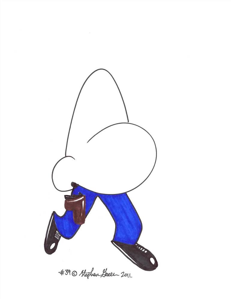 Running Nose #39 Drawing by Stephen Green | Saatchi Art
