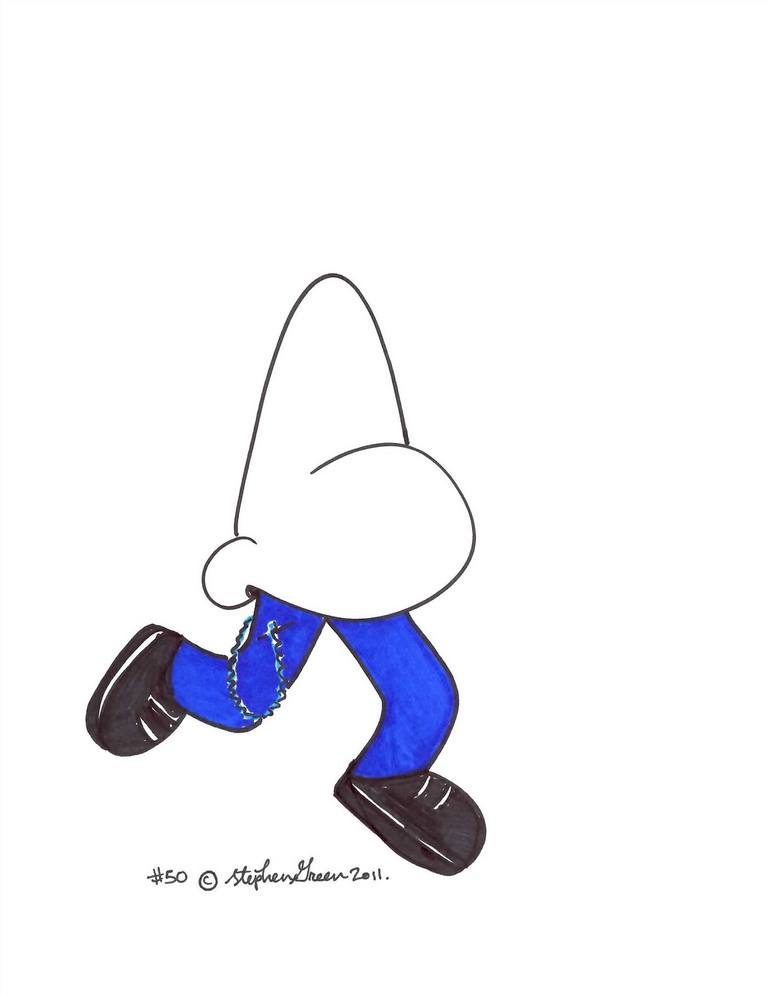 Running Nose #50 Drawing by Stephen Green | Saatchi Art