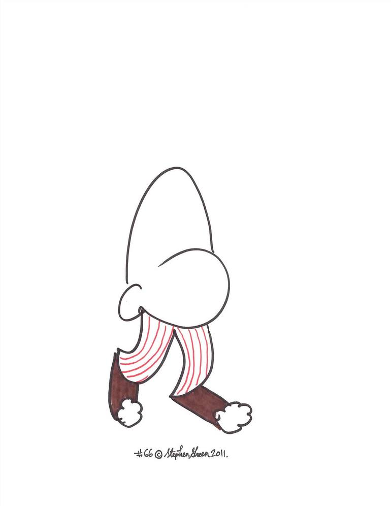 Running Nose #66 Drawing by Stephen Green | Saatchi Art
