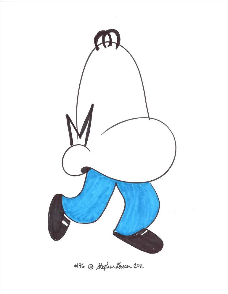 Running Nose #96 Drawing by Stephen Green | Saatchi Art