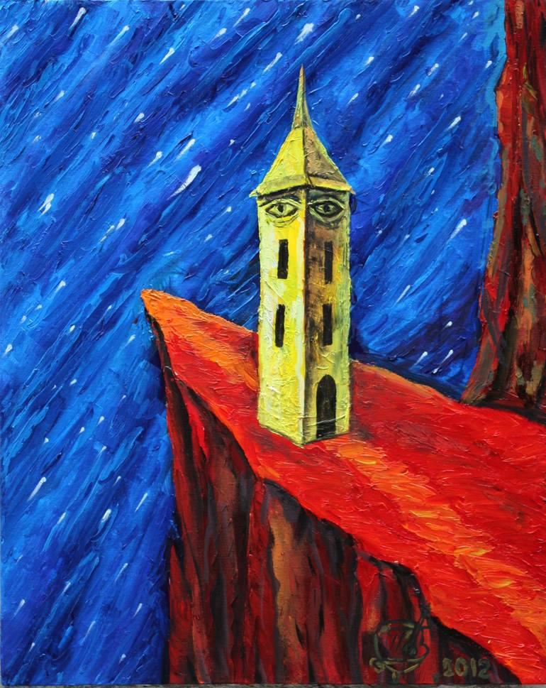 The Watchtower II Painting by Igor Pozdnyakov | Saatchi Art