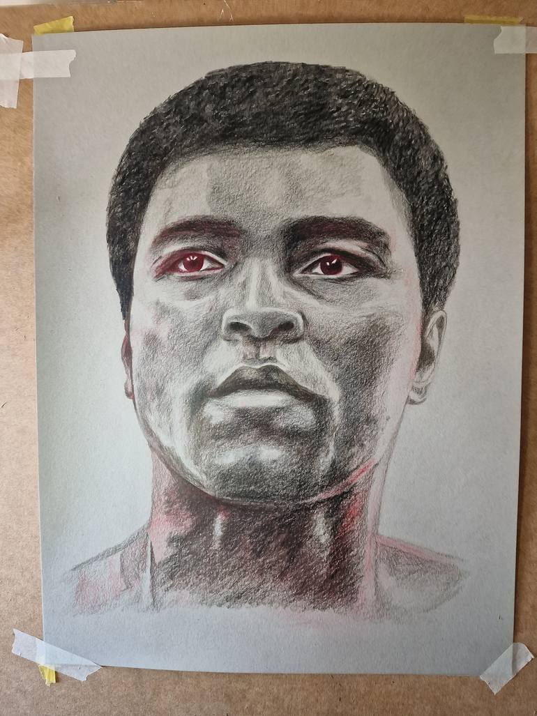 Muhammad Ali Drawing by Robert Thompson BA Hons | Saatchi Art