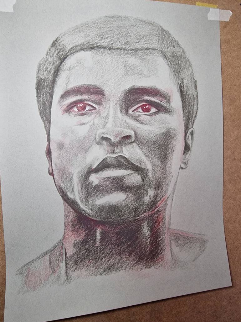 Muhammad Ali Drawing by Robert Thompson BA Hons | Saatchi Art