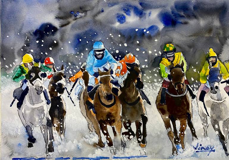 White Turf -3 Painting by Vinay Babar | Saatchi Art