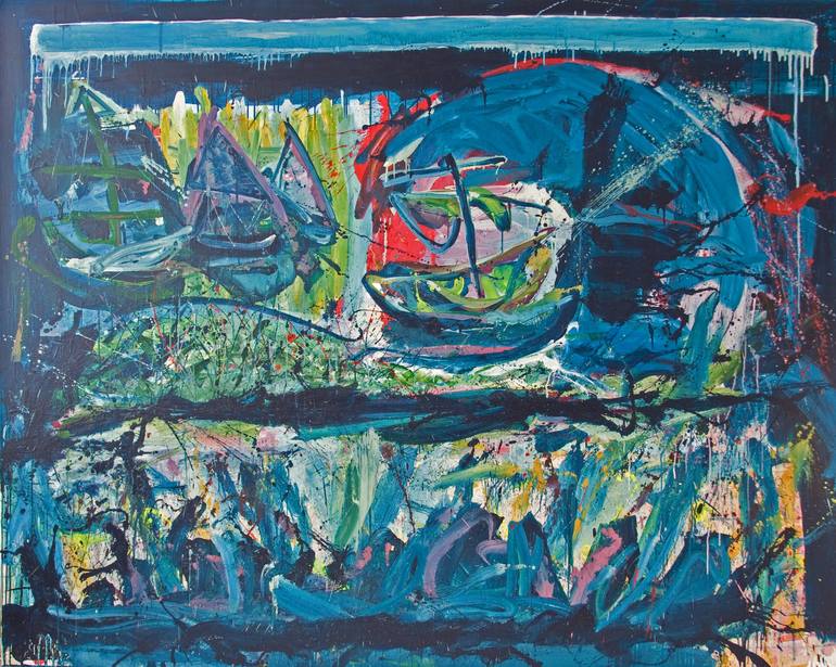 In the Curl (Sold) Painting by Ralph Cutillo | Saatchi Art