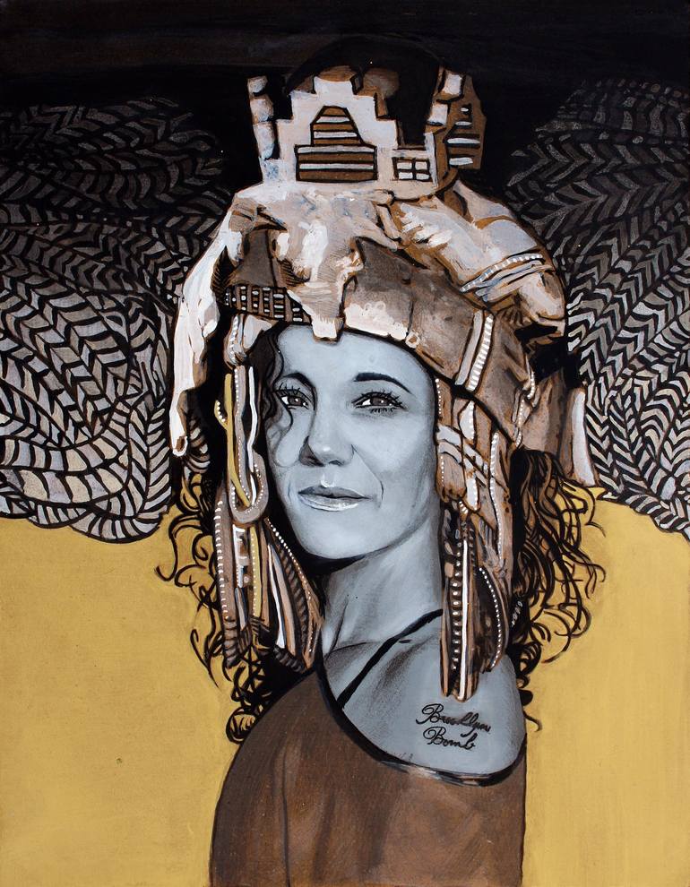 The Indomitable Molly Maeve Painting by Kate Kelton | Saatchi Art