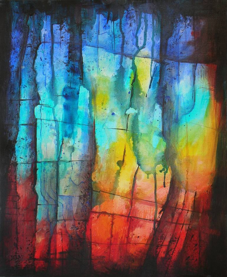 Fire rock II Painting by Daniel Loveday | Saatchi Art