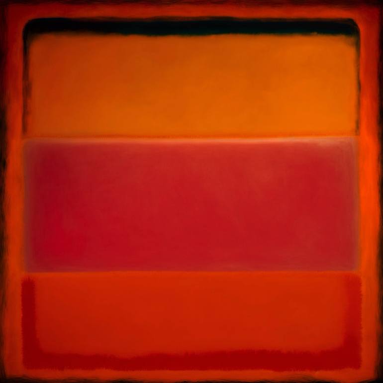 Tangerine Sunrise 2025 48x48 Mark Rothko Huge Commission Painting by ...