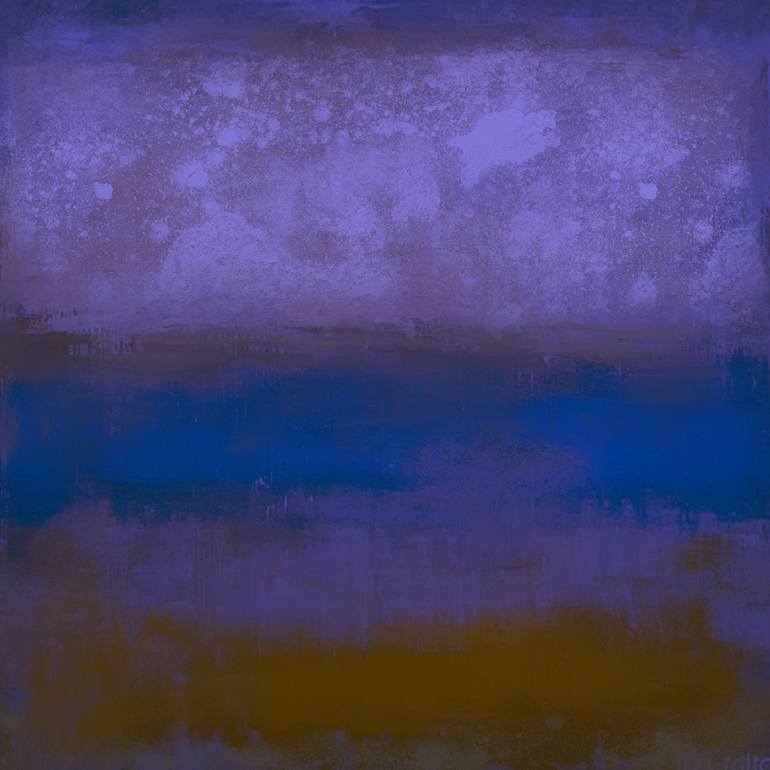 Planetary Violet Blue Inspired Commission Painting by Robert Edward R ...