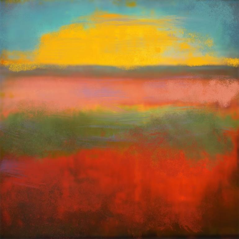 Vangogh Sunset Rothko Inspired Commission Painting by Robert Edward R ...
